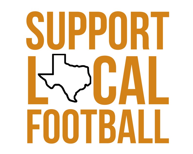 Support Local Football Football SVG Small Town Friday - Etsy
