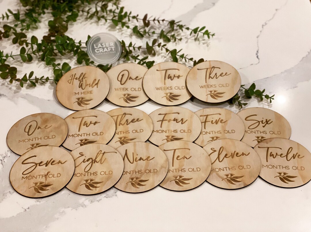 Baby Birth and Milestone Discs - Etsy
