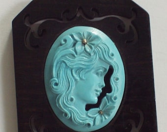 Turquoise Cameo - Etsy