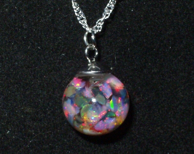 Opal Pendant Large Floating Opal Necklace Australian Opals - Etsy
