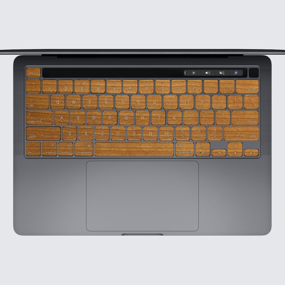 Cherry Wood MacBook Keyboard Skin: 3M Adhesive Stickers - Etsy