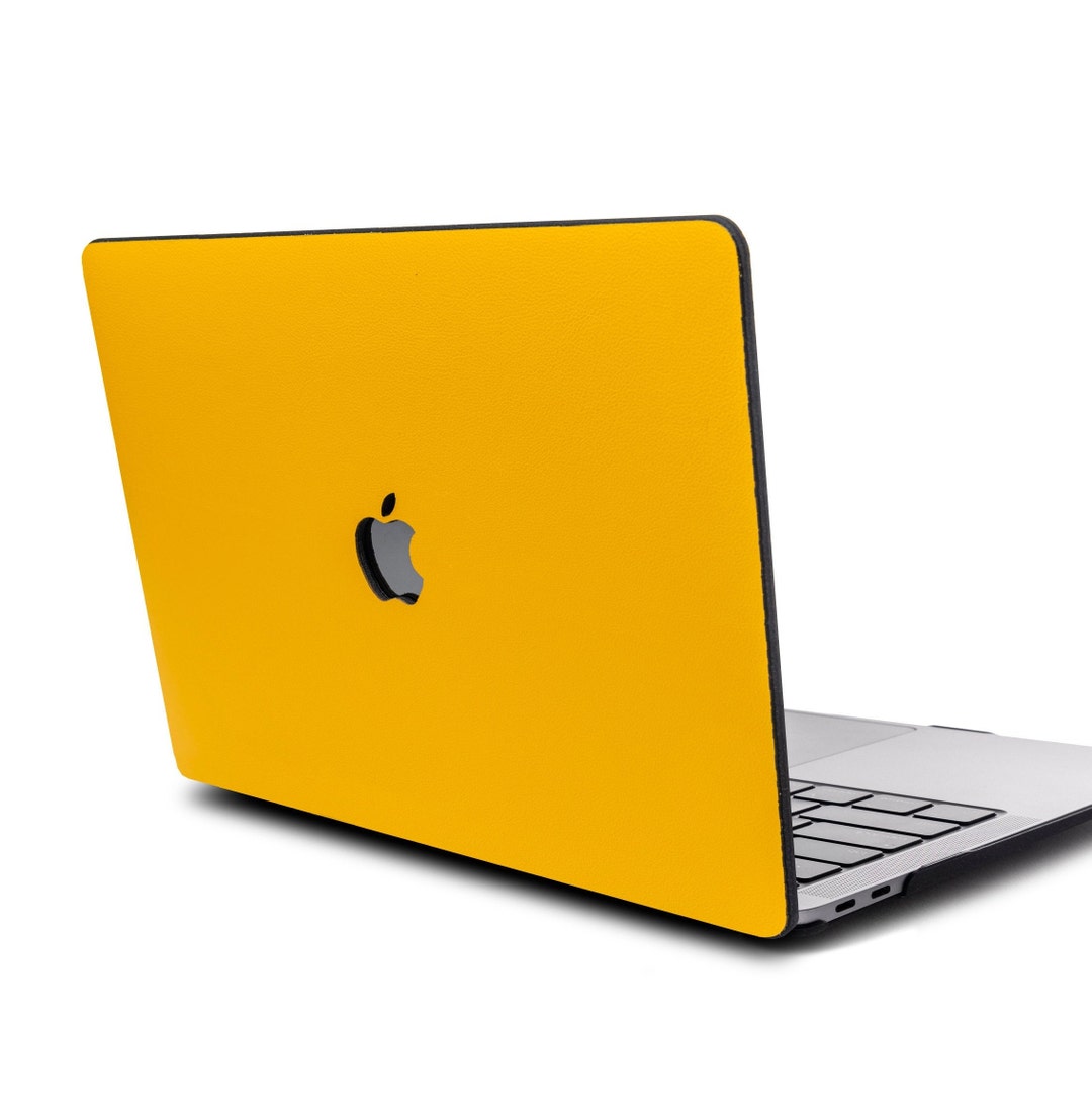 Real Leather MacBook Case MacBook Air MacBook Pro YELLOW - Etsy