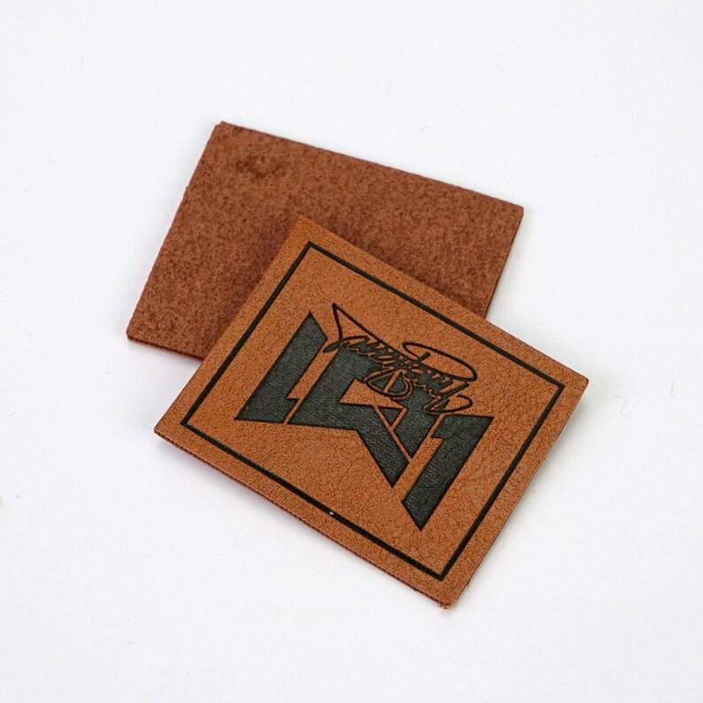 100 Custom Leather Patch Sew on Letter Sew on Patch Leather | Etsy