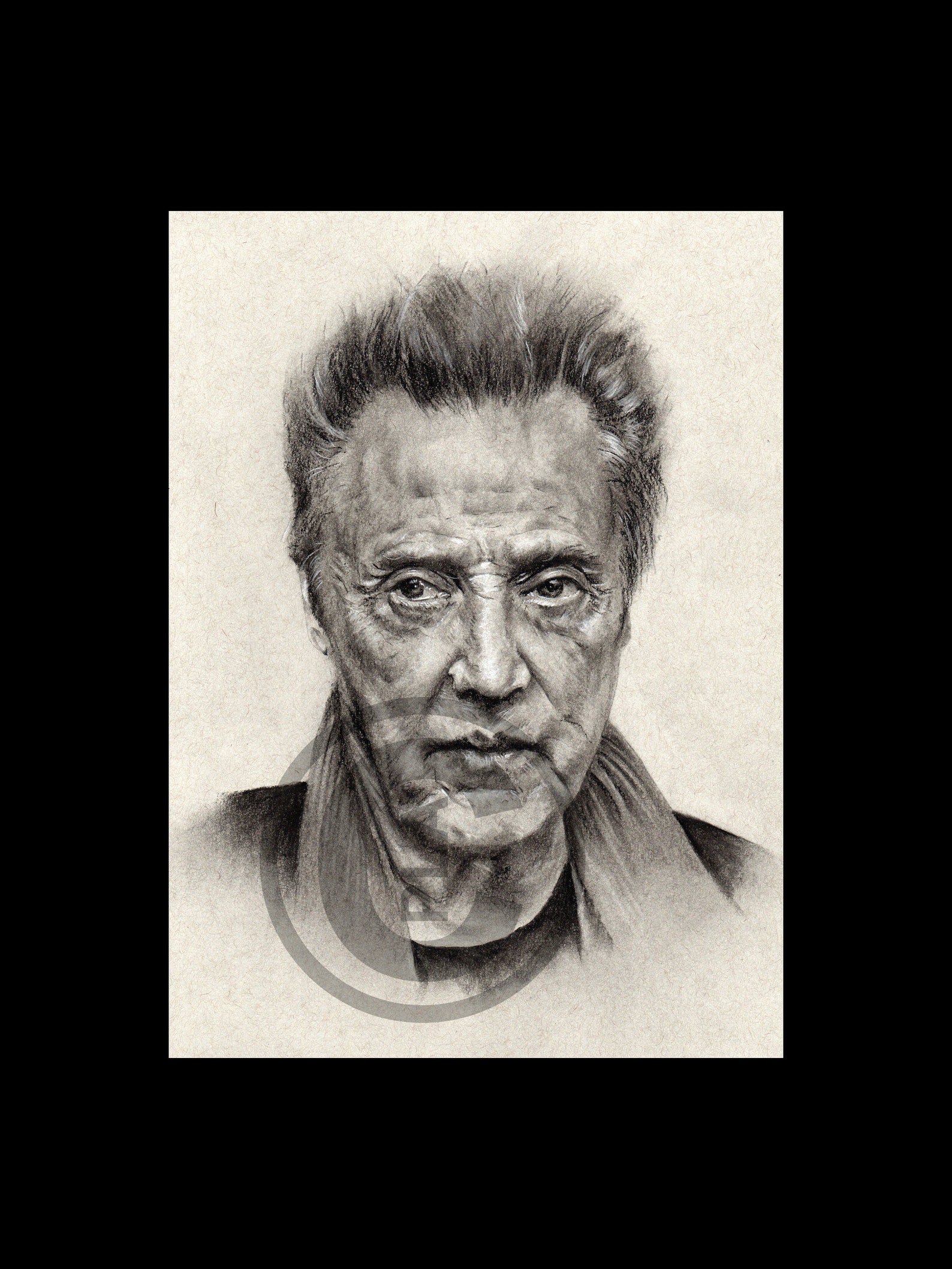 Christopher Walken - Original Drawing in Charcoal and Chalk - Etsy