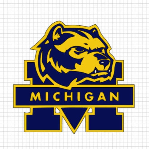 Michigan Graffiti Svg Cheetah Print Svg Files for Cricut - Etsy