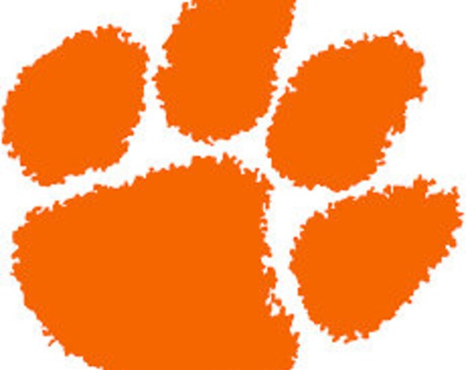 Clemson Tigers Paw Svg - Etsy