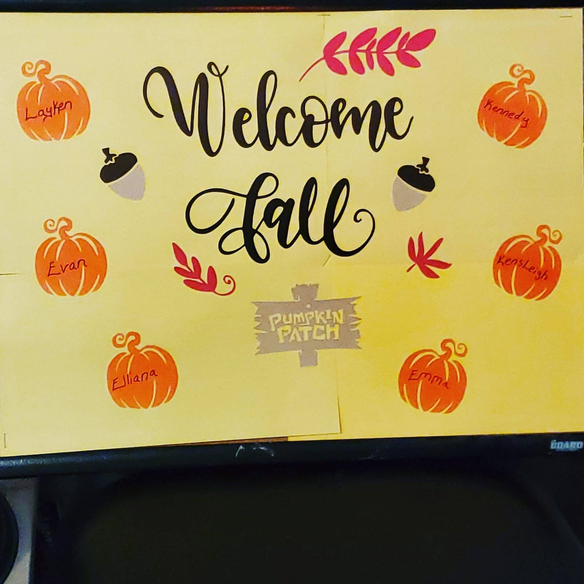 Welcome Fall Bulletin Board SVG | Etsy