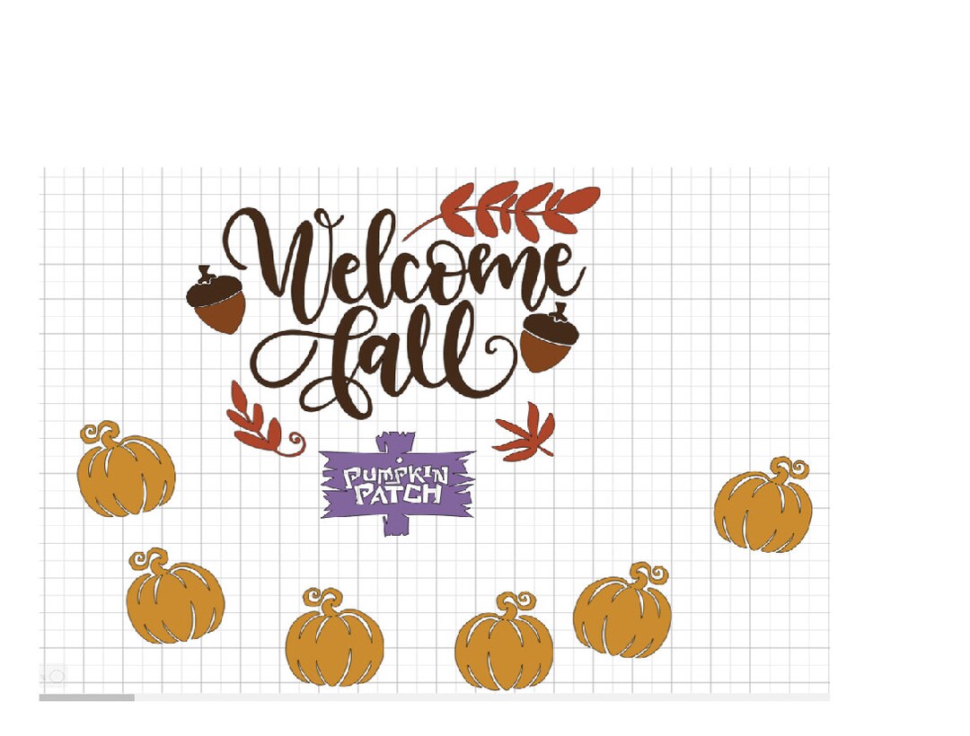 Welcome Fall Bulletin Board SVG - Etsy
