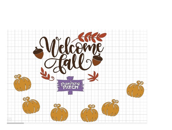 Welcome Fall Bulletin Board SVG | Etsy