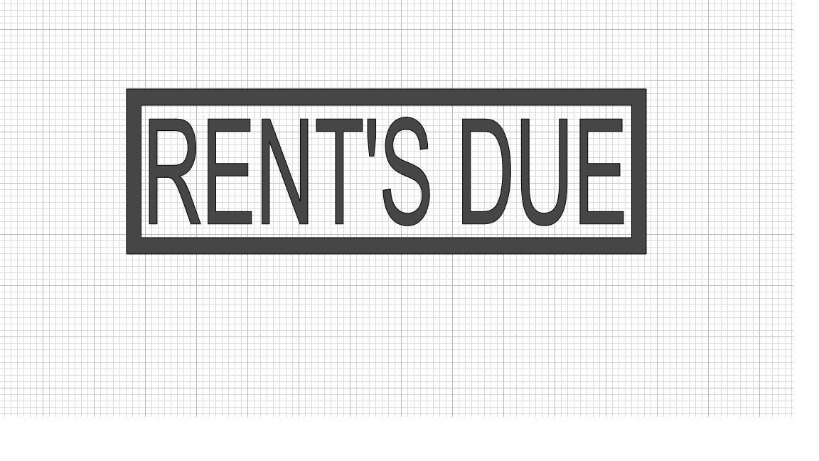 Rents Due SVG Funny Decal - Etsy