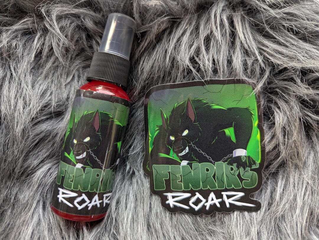 Fenrir's Roar Fursuit Spray + 3" Sticker by Norsewolf Creations ...