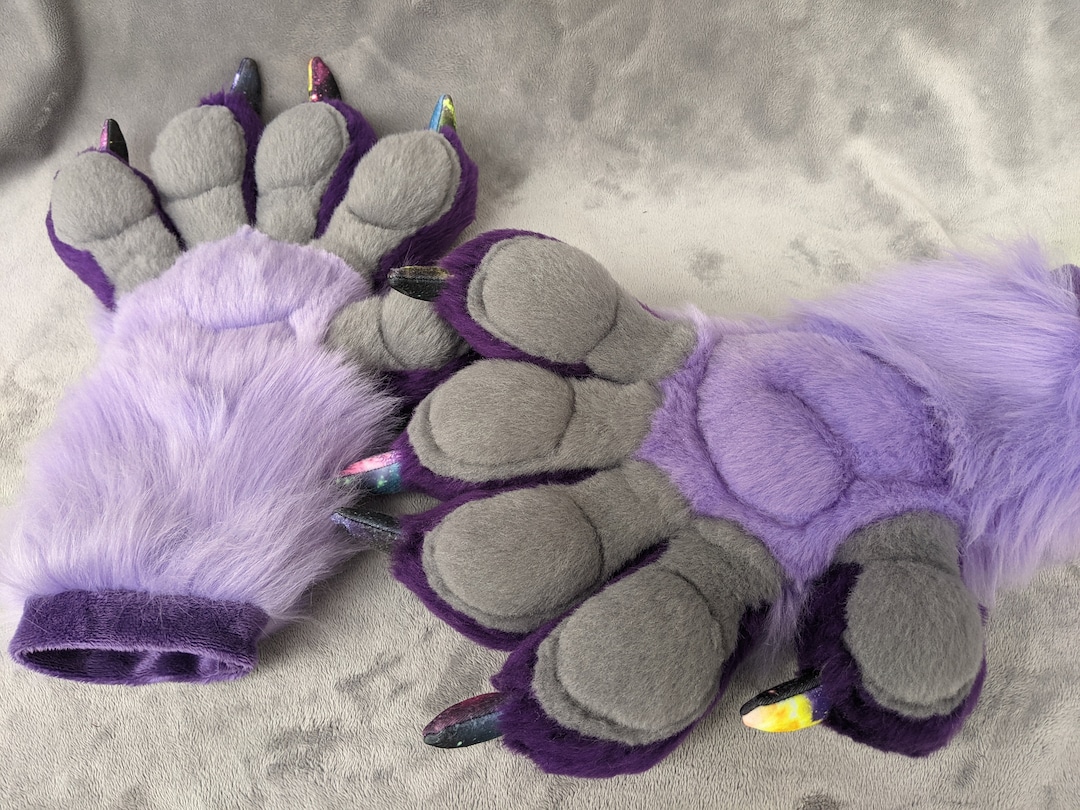 Ready to Ship Brand New Galaxy Dragon Handpaws Furry Fandom Fursuit ...