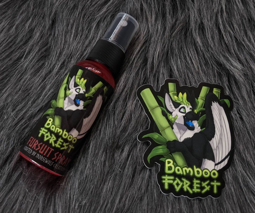 Bamboo Forest Fursuit Spray + 3" Sticker by Norsewolf Creations Costume ...