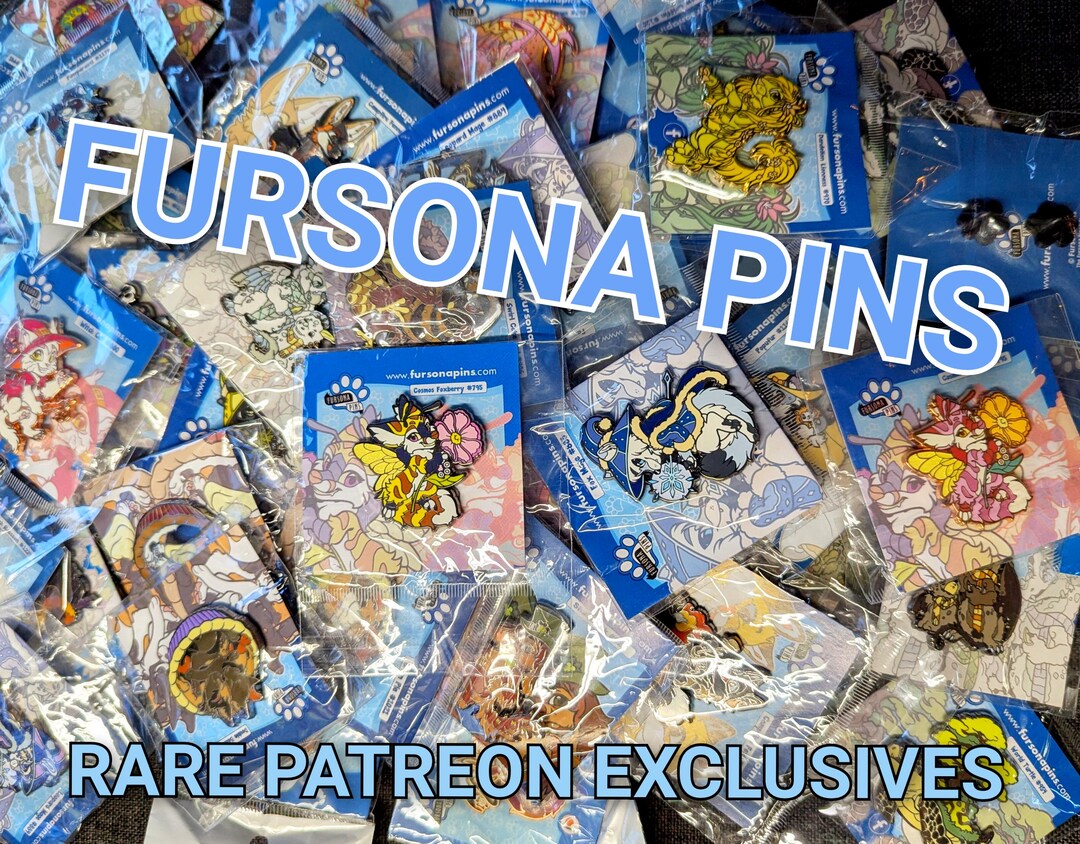 FURSONA PINS Rare Patreon Exclusive Enamel Pin Toy Floramancer Undead ...