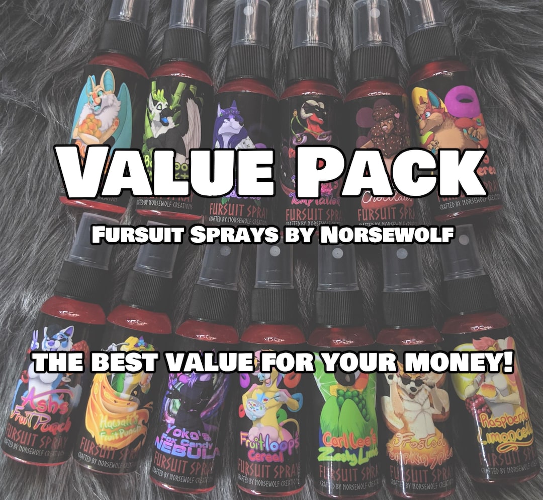 VALUE PACK Fursuit Sprays by Norsewolf Creations Costume Cosplay Plush ...