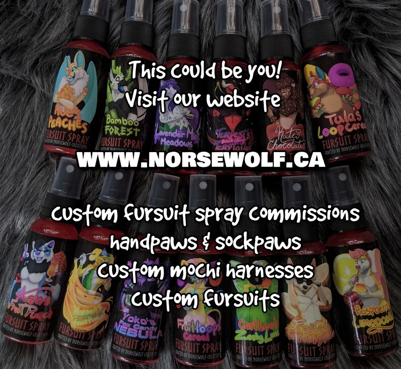 VALUE PACK Fursuit Sprays by Norsewolf Creations Costume Cosplay Plush ...