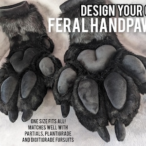 Design Your Own! Custom Feral Handpaws Hand Made by Norsewolf Creations ...