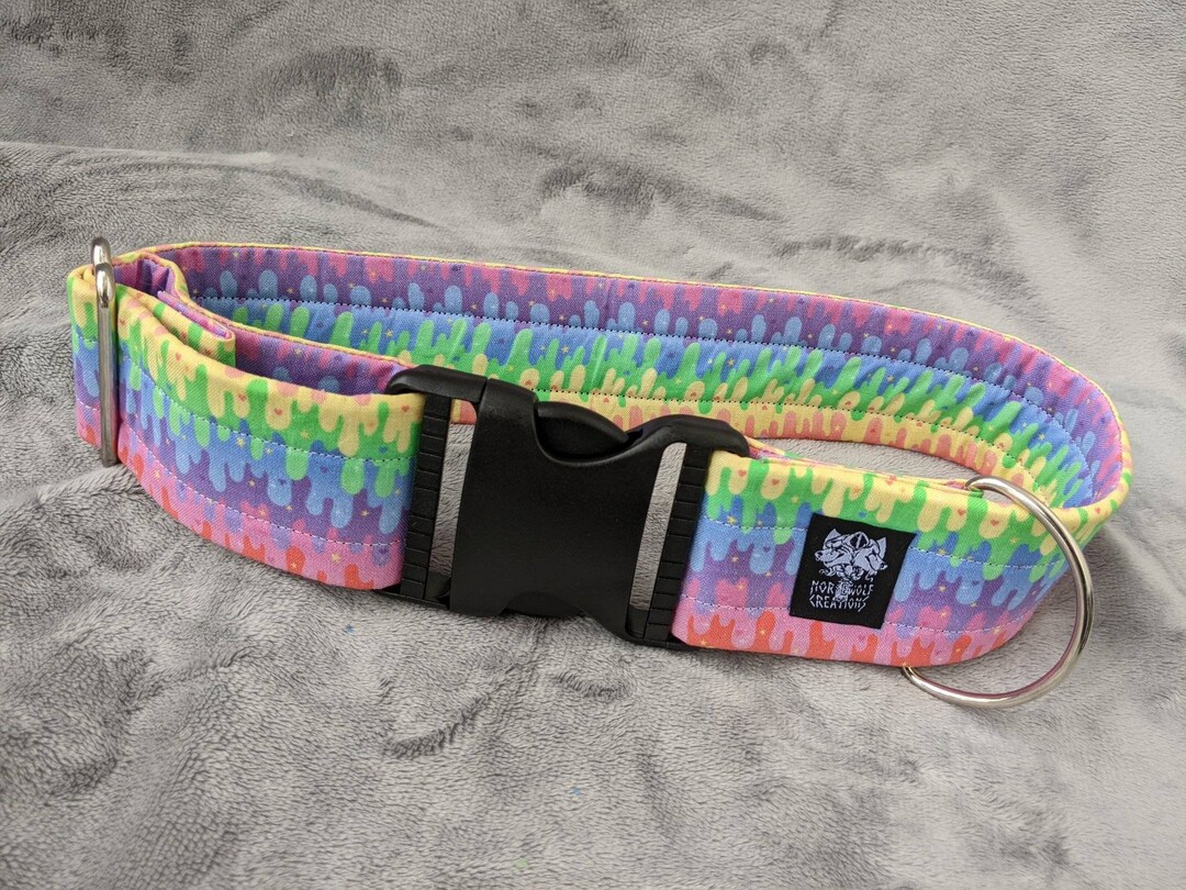 Rainbow Drippy Collar Hand Made by Norsewolf Creations Pet Cosplay ...