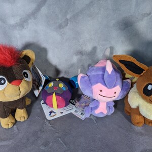 Vintage Pokemon Plush Pikachu Mew Eevee Litleo Ditto Cosmog - Etsy