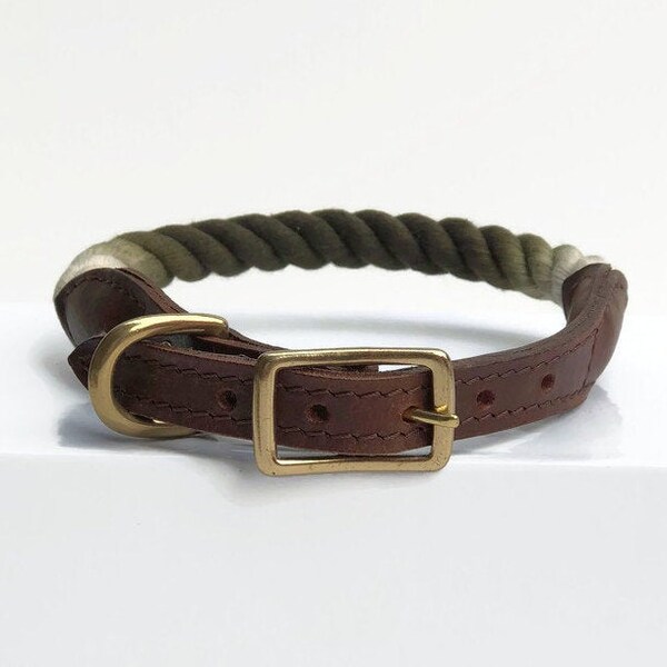 Rope Dog Collar - Etsy