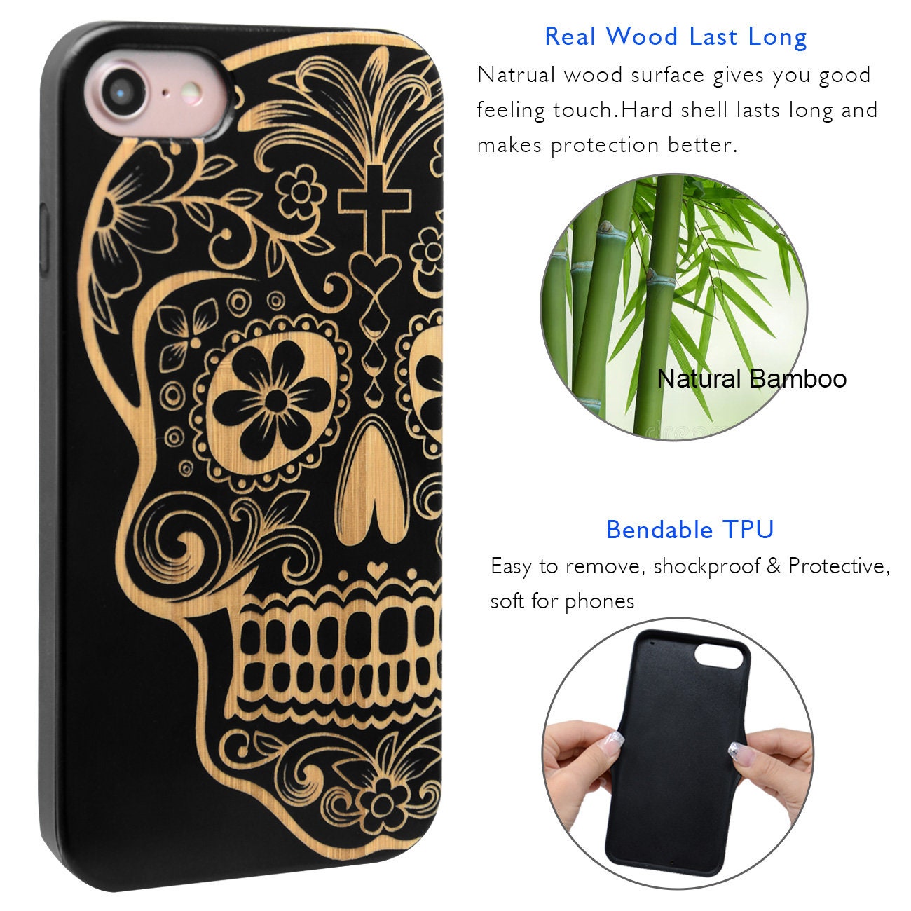 Skull Phone Case personalized Screen Protector Car Mount for | Etsy