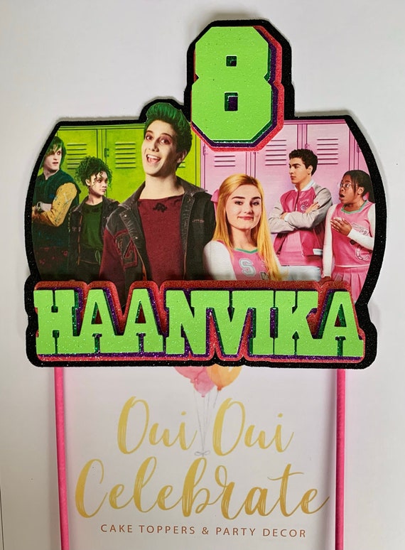 Zombies Personalised Cake Topper Zoms Vs Poms Cake Topper - Etsy Australia