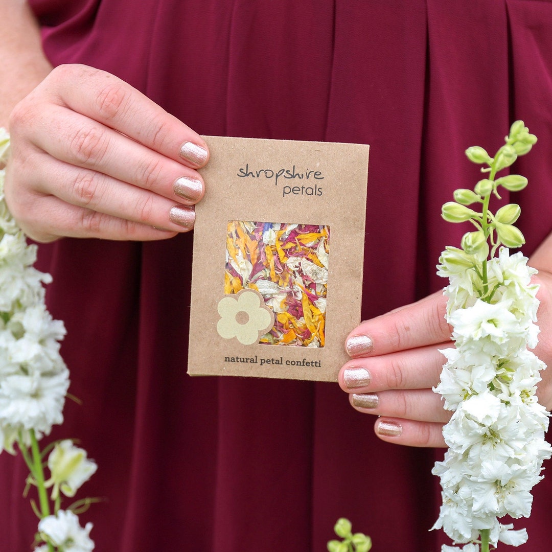 Kraft Individual Confetti Sachet Bag Real Petal - Etsy