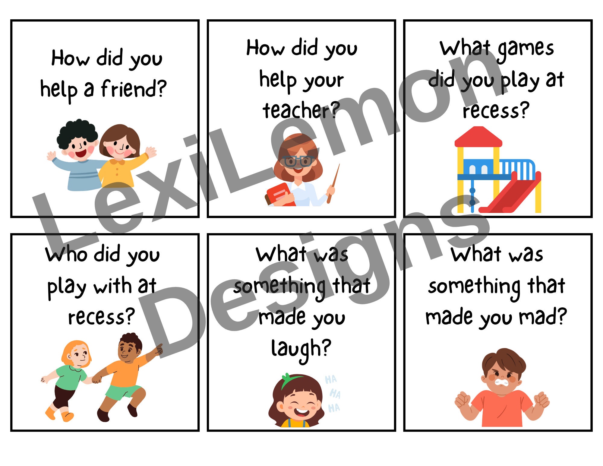 After School Conversation Starter Cards Digital Download Printable - Etsy