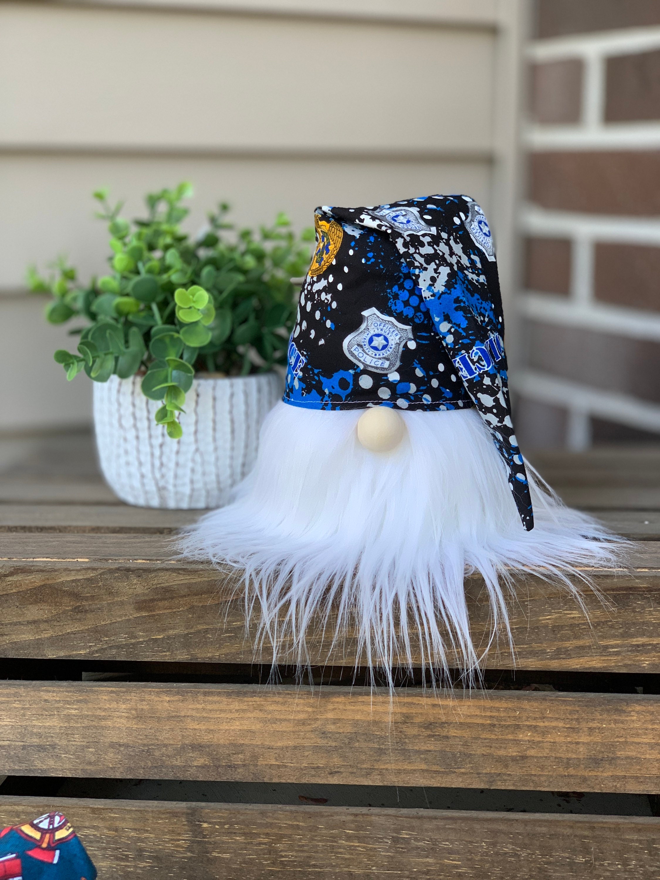 Polly the Police Officer Gnome Police Police Decor | Etsy