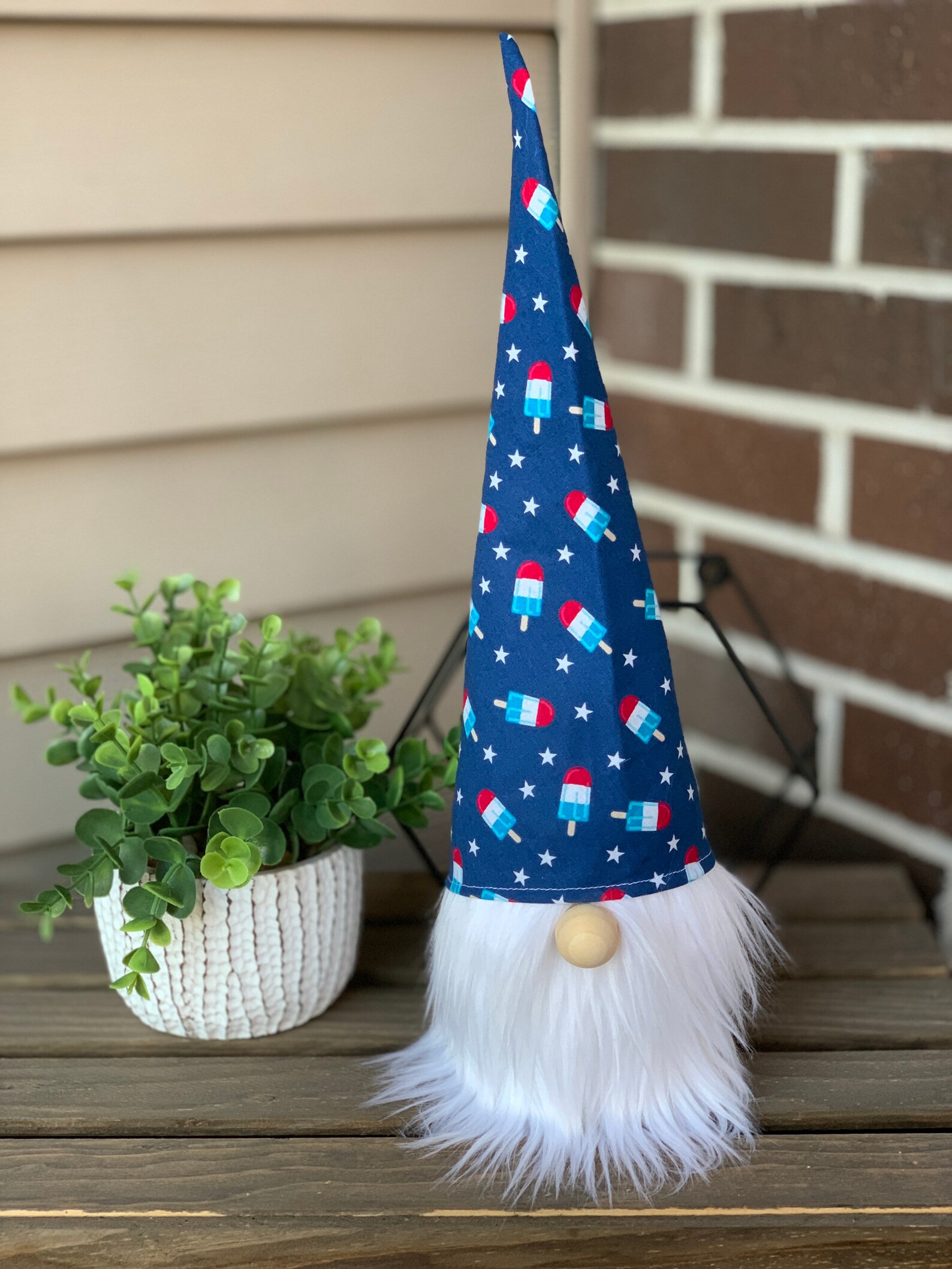 Pop the Popsicle Gnome | Gnome | Patriotic Decor | Red White and Blue ...