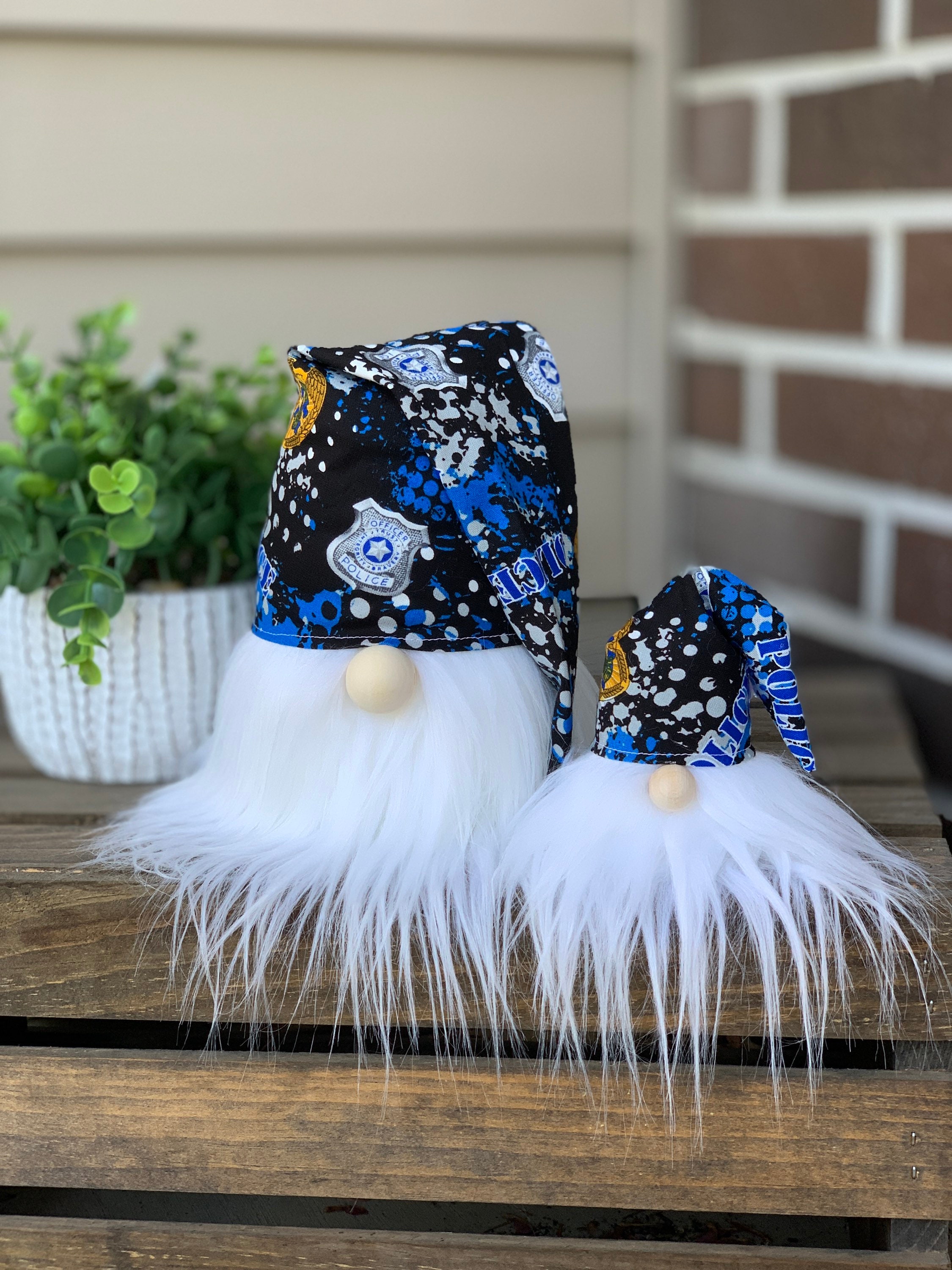 Polly the Police Officer Gnome Police Police Decor | Etsy