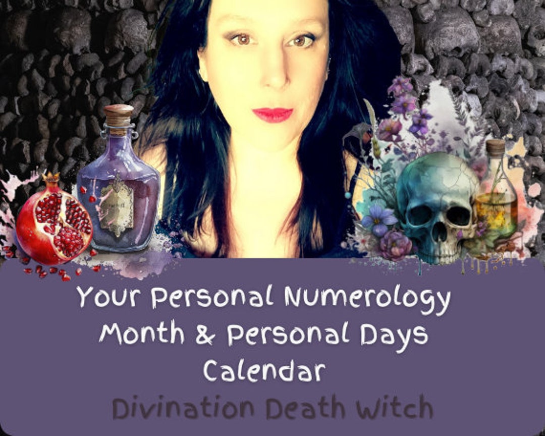 Your Personal Numerology Month & Personal Days Calendar PDF for One ...