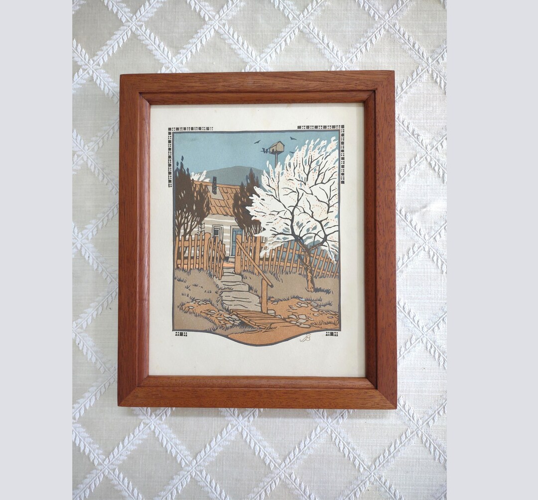 Gustave Baumann Woodblock Print, April From All the Year Round, Spring ...