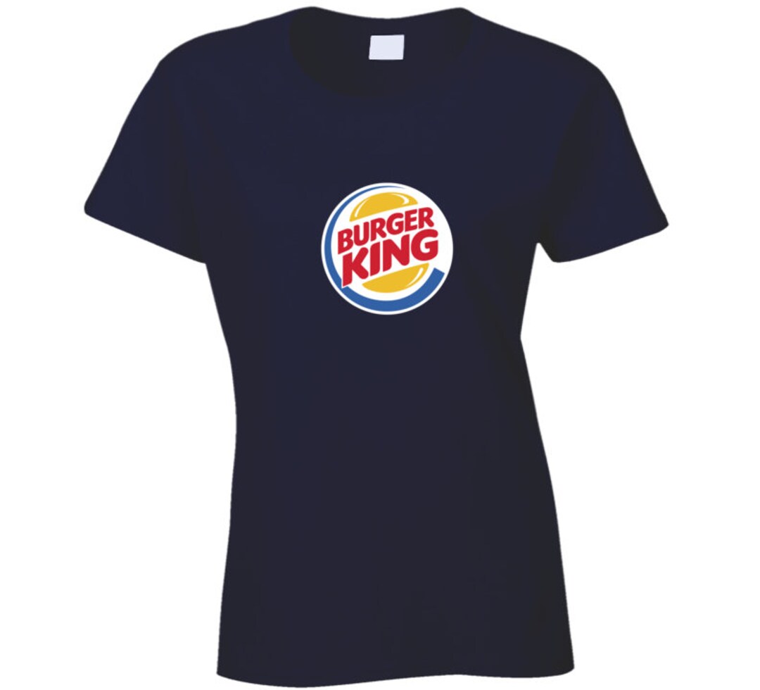 Burger King Logo Tee Fast Food Restaurant Inspired Ladies T - Etsy