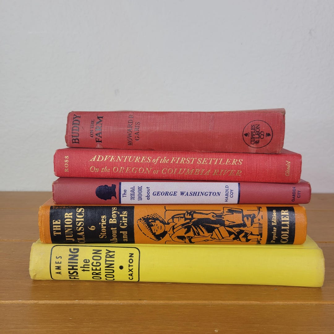 Old Books for Decorating, Outdoor Rustic Books, Bright Decorative ...