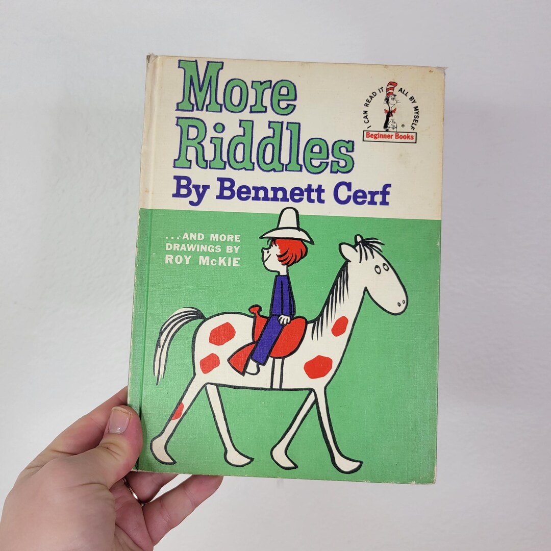 More Riddles I Can Read Book by Bennett Cerf Vintage Childrens Book ...