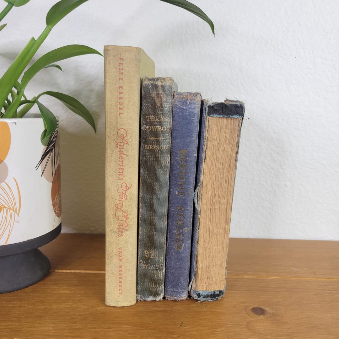 Old Blue Books for Decorating, Vintage Childrens Book Decor, Books for ...