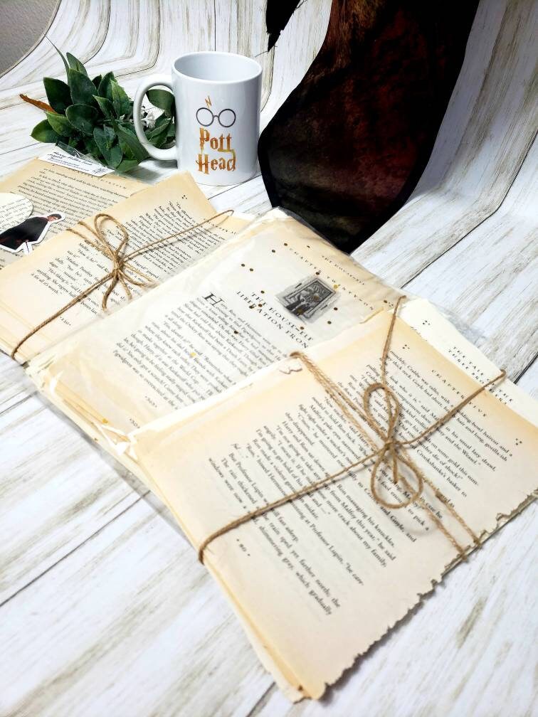 Harry Potter Page Cutouts Ephemera for Junk Journaling, 50 Pieces of ...