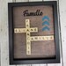 Scrabble Family Name Frame Art, Family Tree Wall Art, Scrabble Tile ...