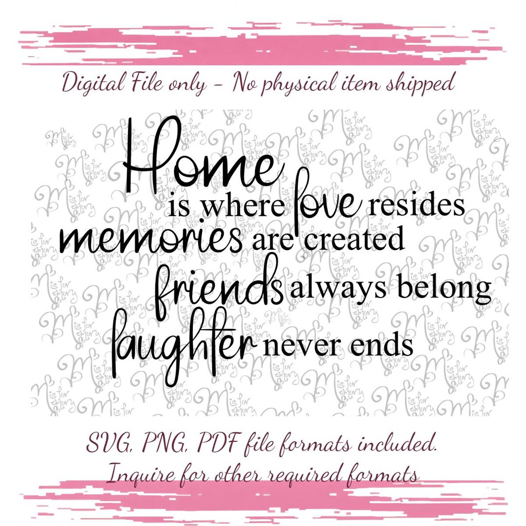 Home Definition Print, Housewarming, Home Decor, Wall Quote, Printable ...
