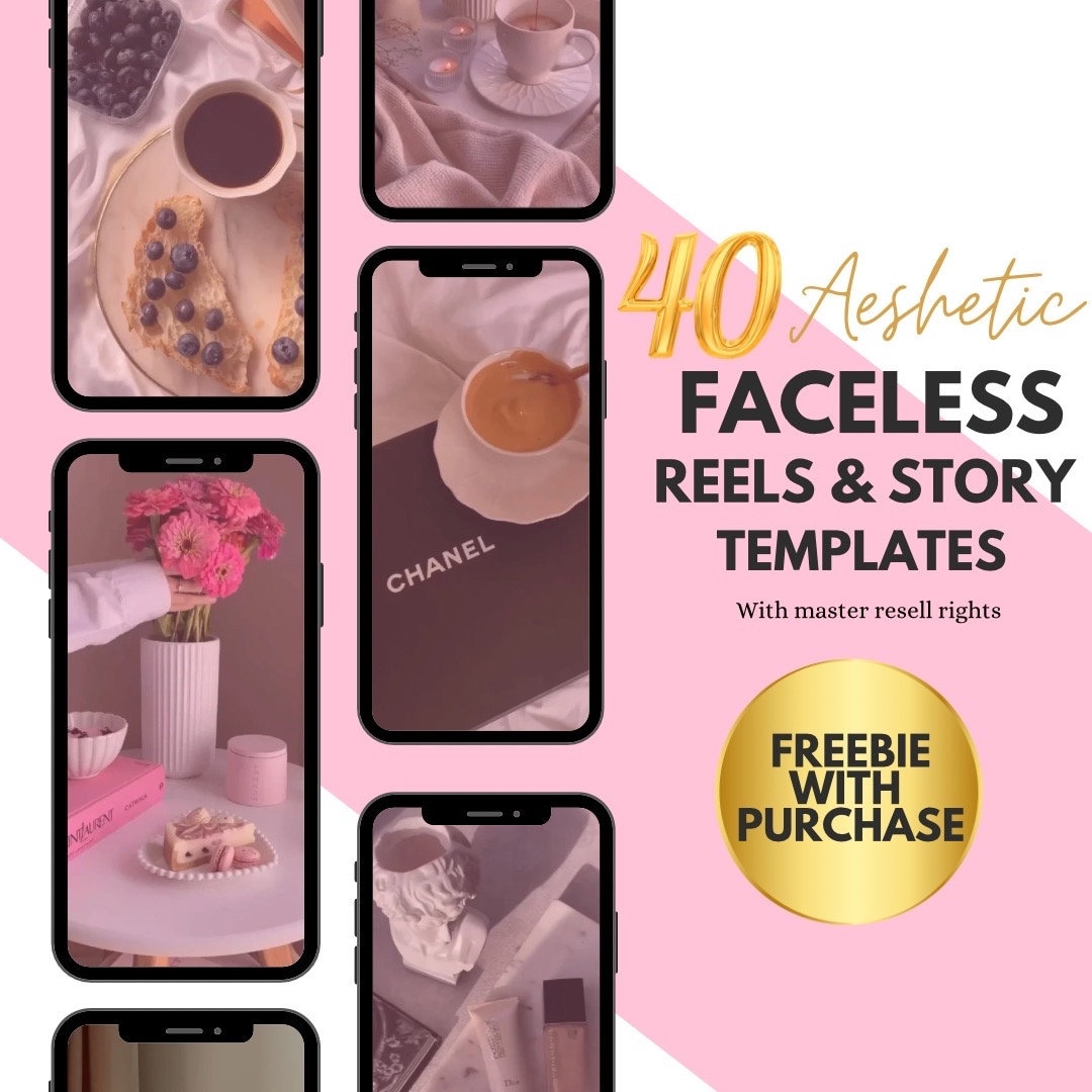 Faceless Reels & Story Templates - Etsy
