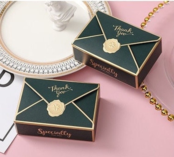 Wedding Favor Boxes envelope Wedding Favor Box Set of 10 - Etsy
