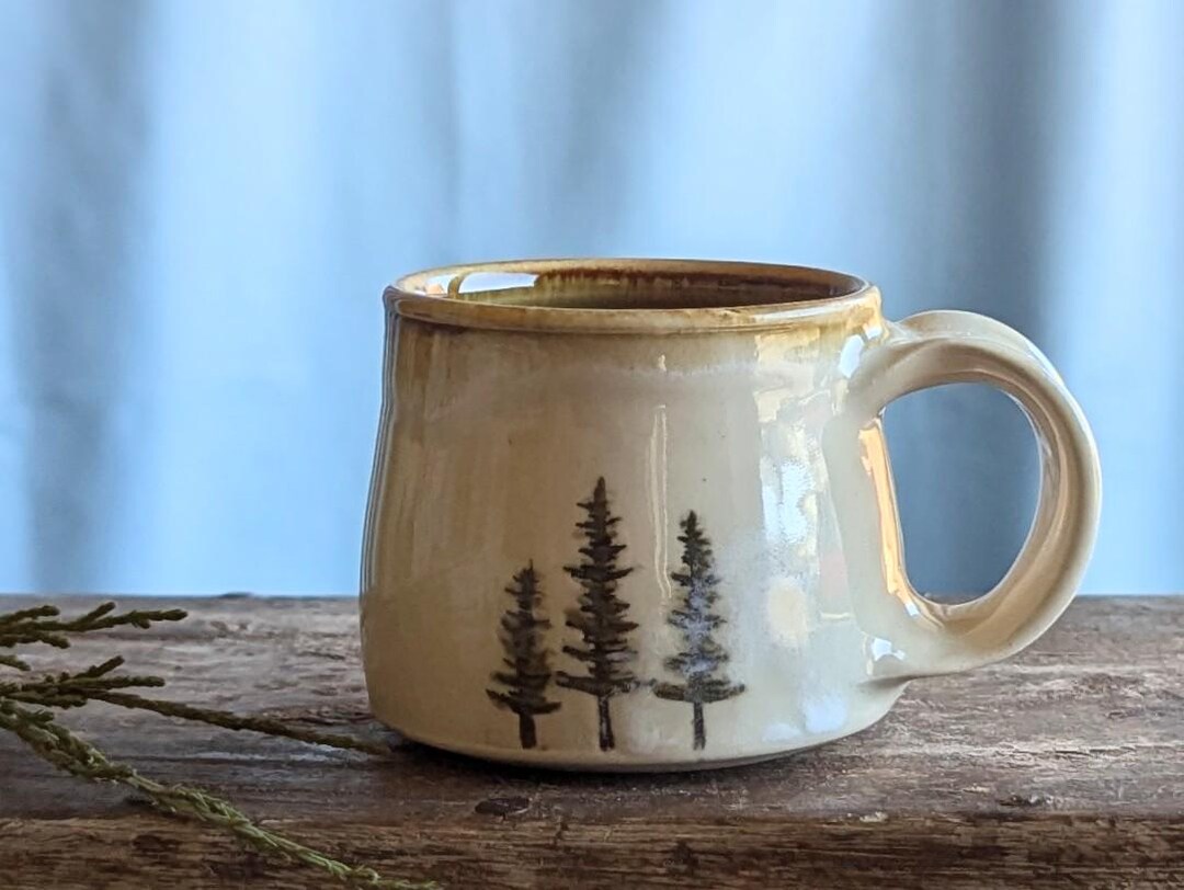 6 Ounce Mug, Small Pottery Mug, Handmade Ceramic Mug, Ceramic Coffee ...