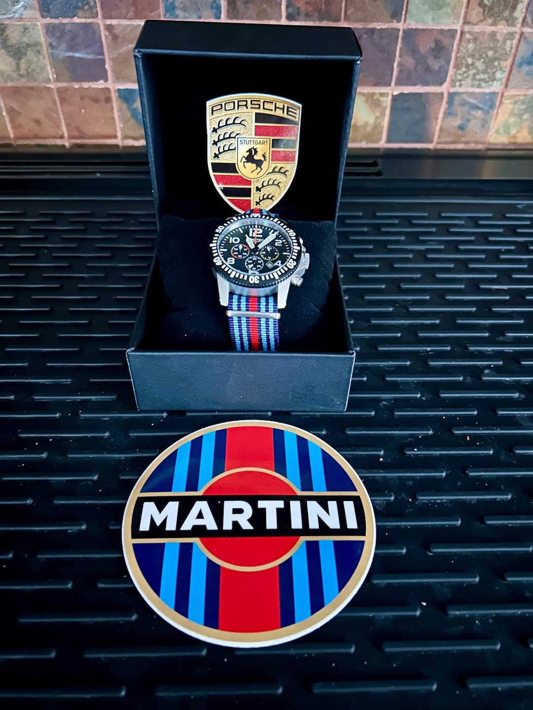 Trintec Martini Racing Style Porsche Copilot Chronograph Watch ...
