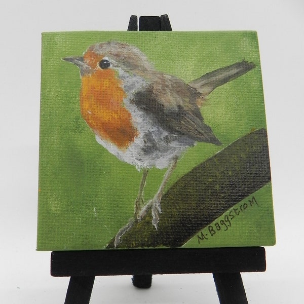 Robin Painting - Etsy