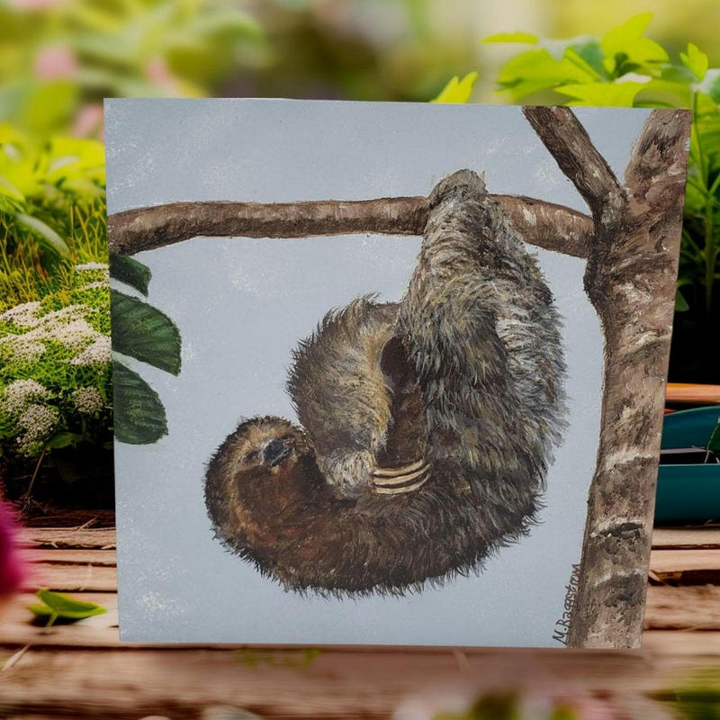 Sloth Painting - Etsy