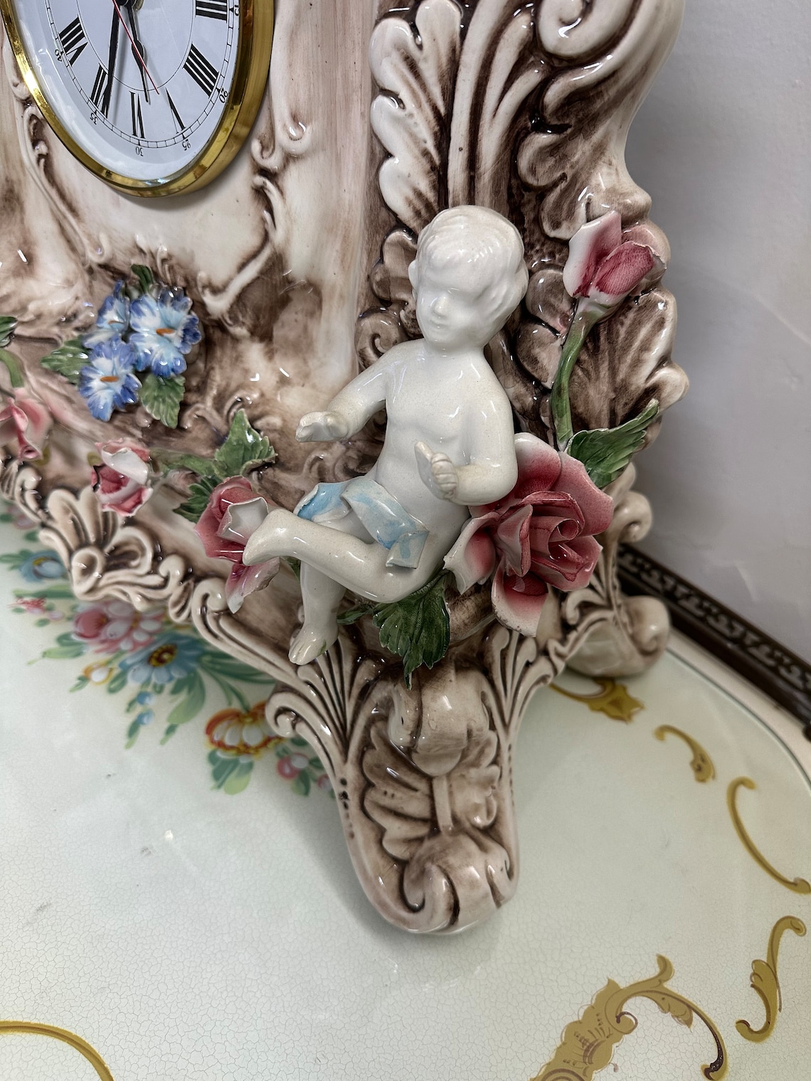 Huge Stunning Capodimonte Clock Italy - Etsy