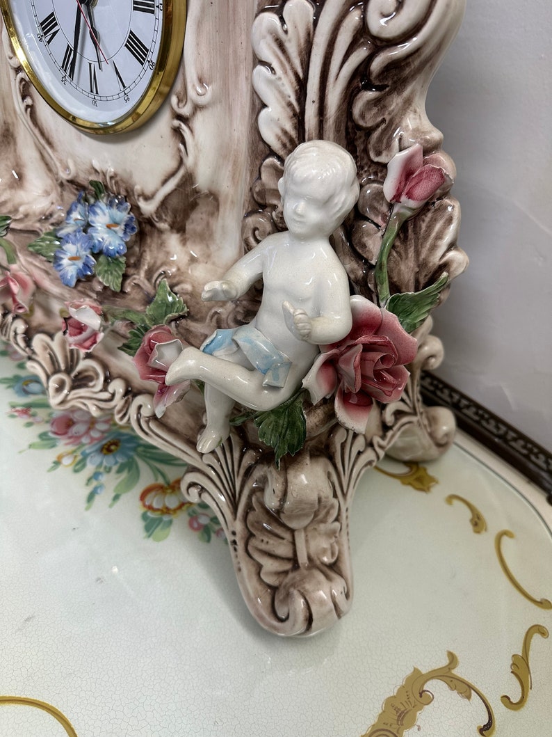 Huge Stunning Capodimonte Clock Italy - Etsy