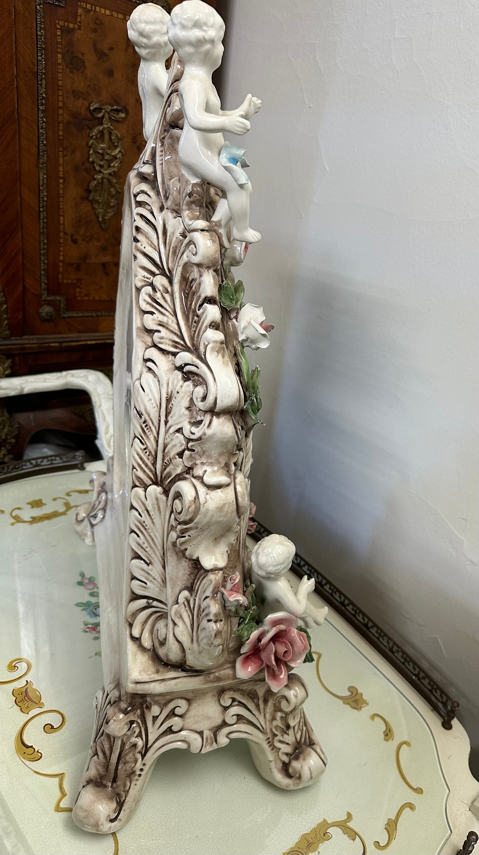 Huge Stunning Capodimonte Clock Italy - Etsy