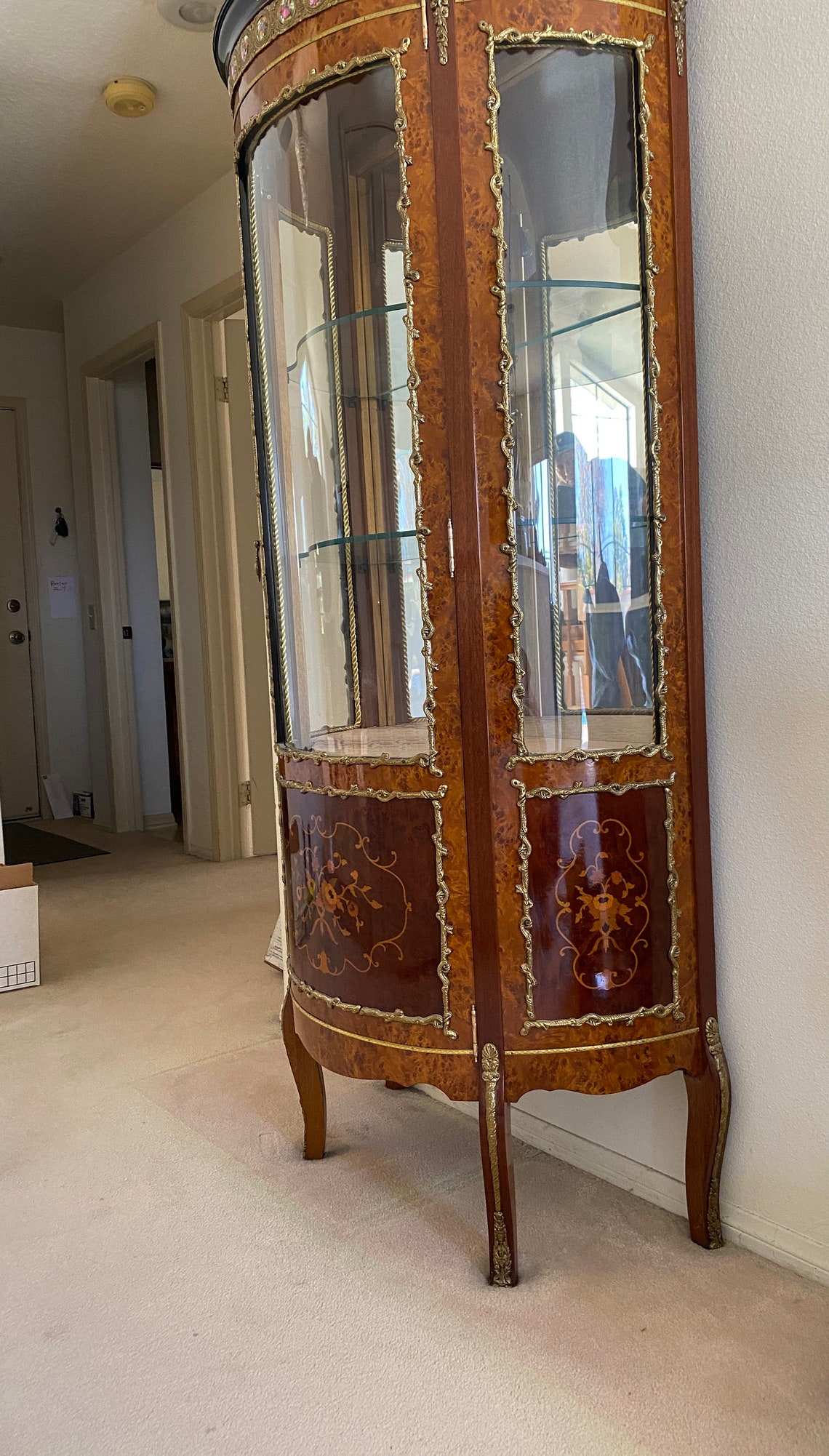 Italian Curio Display Show Case Cabinet Italy - Etsy